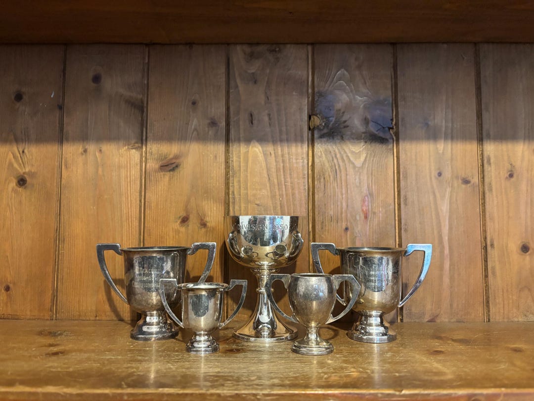 5 Vintage Trophies (279) Silver Plate Trophies, Small Trophy - Etsy