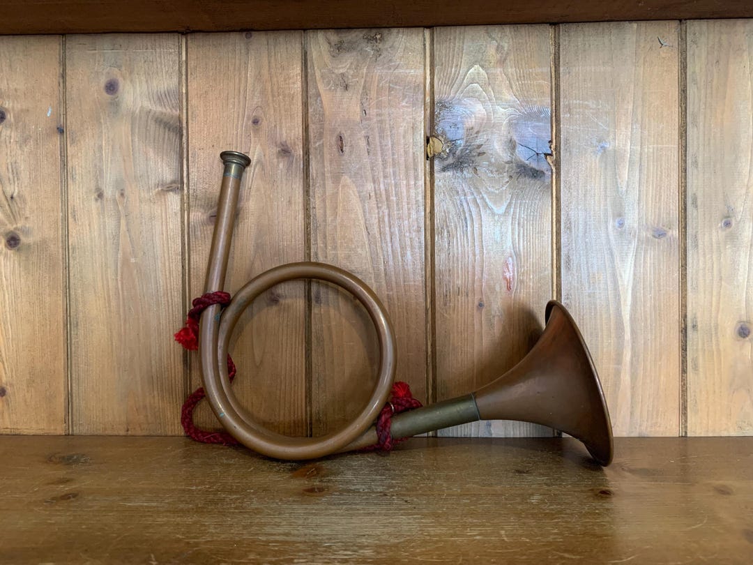 Antique English Copper & Brass Hunting Horn - Etsy