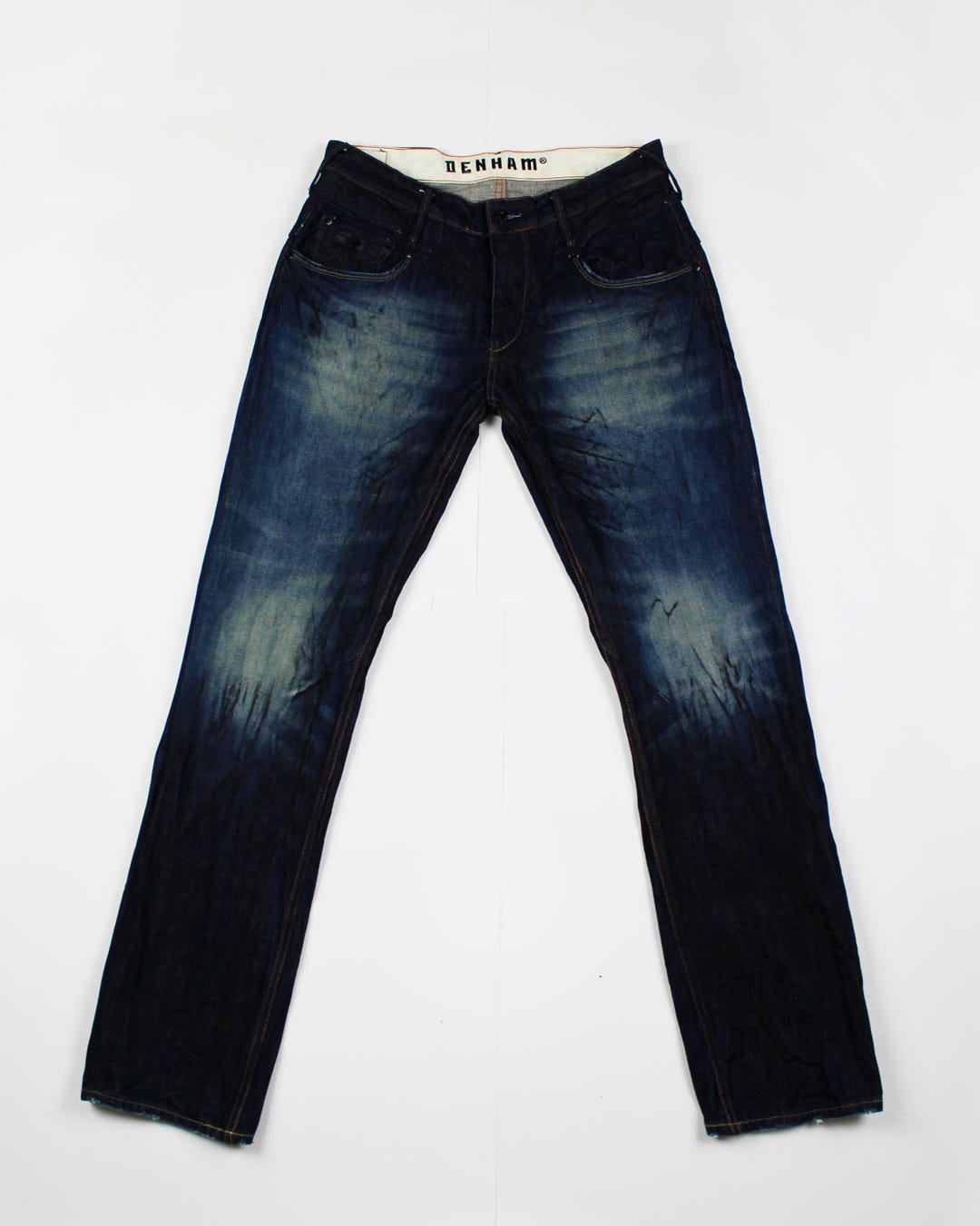 DENHAM CUTTER + Jeanmaker Denim Jeans Pants Button Fly Slim Fit Japan ...