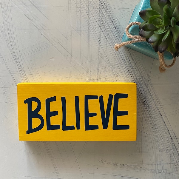 Believe Sign - Etsy