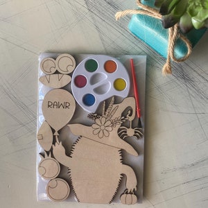 Build Your Own Monster Paint Kit for Kids - Wood Canvas and Watercolor ...