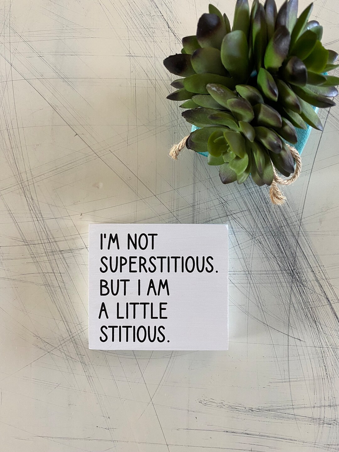 I'm Not Superstitious but I Am a Little Stitious Michael - Etsy