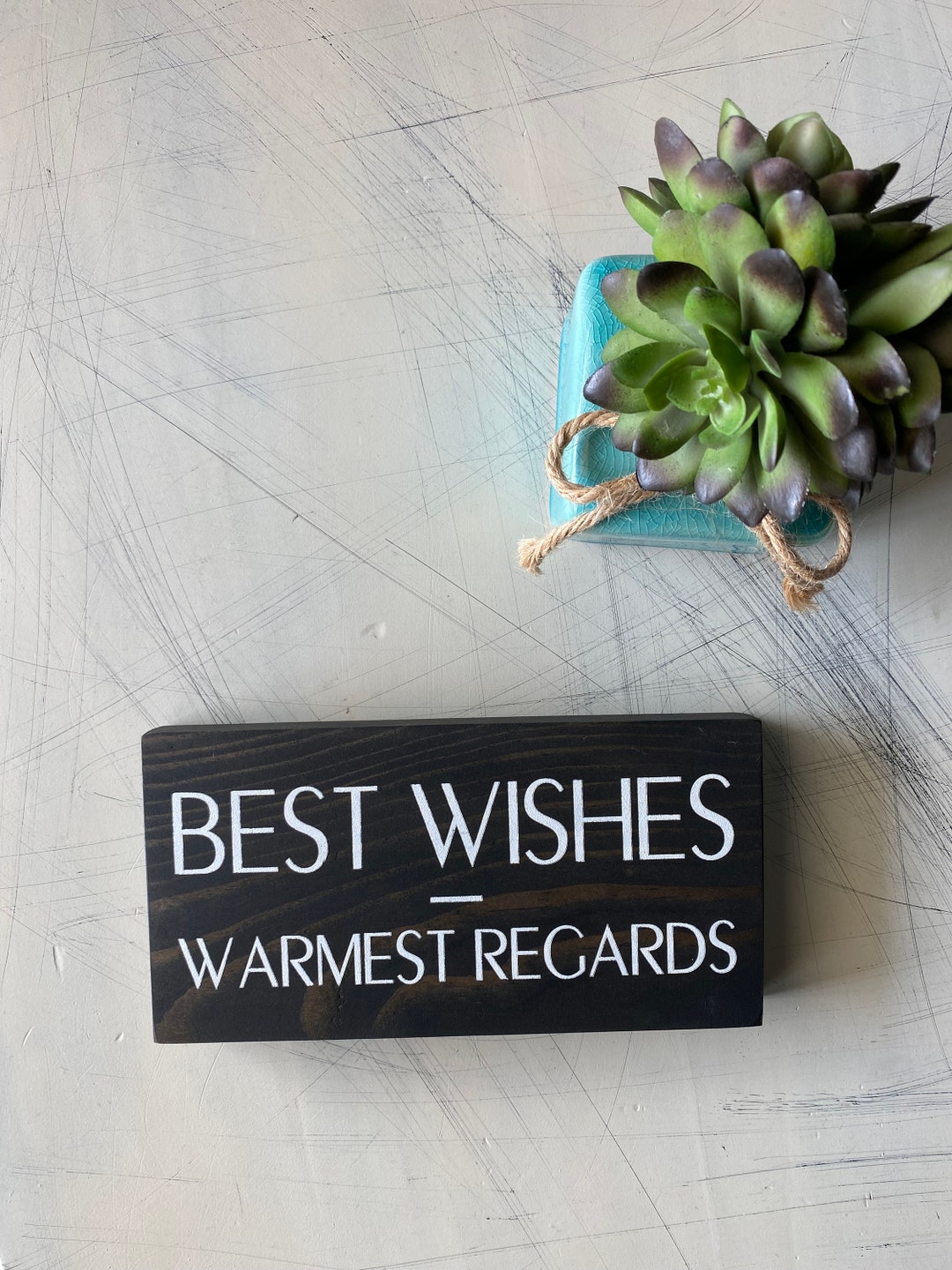 Best Wishes Warmest Regards - Schitt’s Creek - Handmade Mini Wood Sign ...