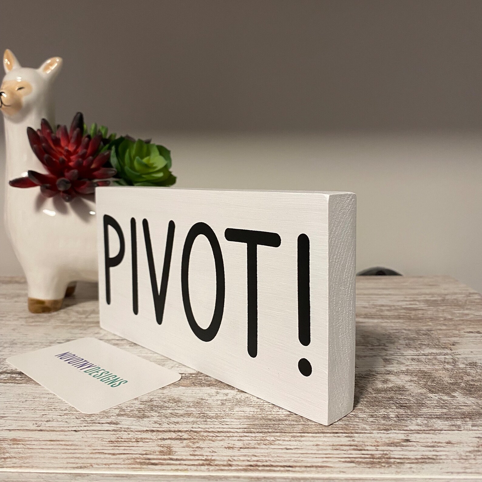 Pivot Mini Wood Sign - Etsy