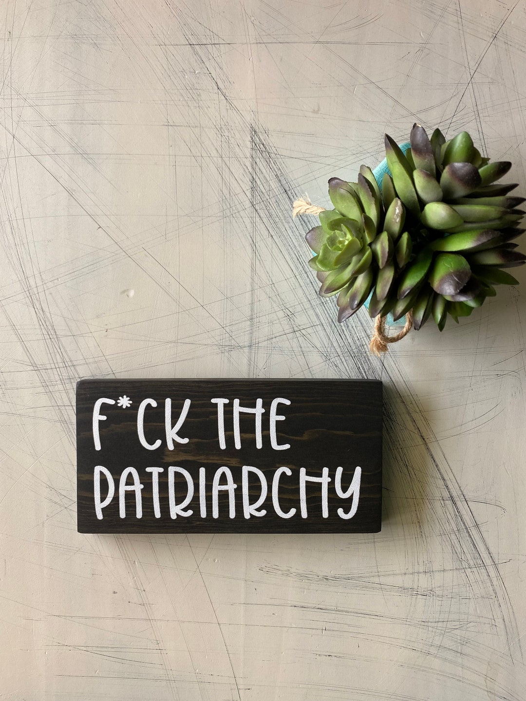 F*ck the Patriarchy - Mini Wood Sign - Etsy