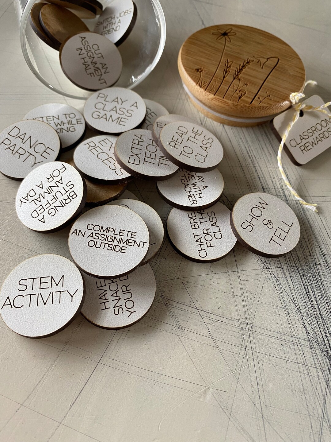 Classroom Rewards Tokens Token Jar for the Classroom - Etsy