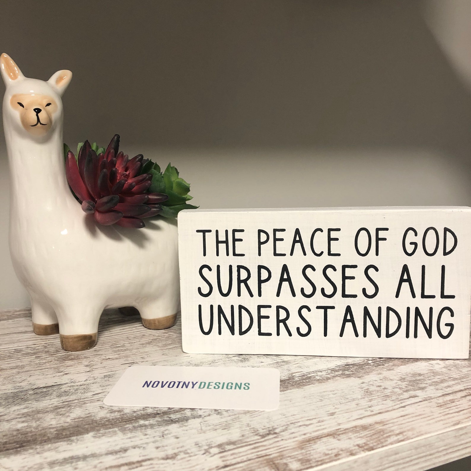 The Peace of God Surpasses All Understanding Wood Mini Sign - Etsy UK