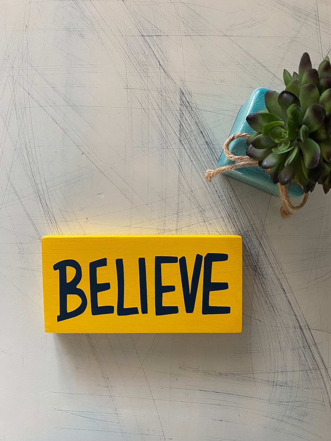 Believe - Handmade Mini Wood Sign - Etsy