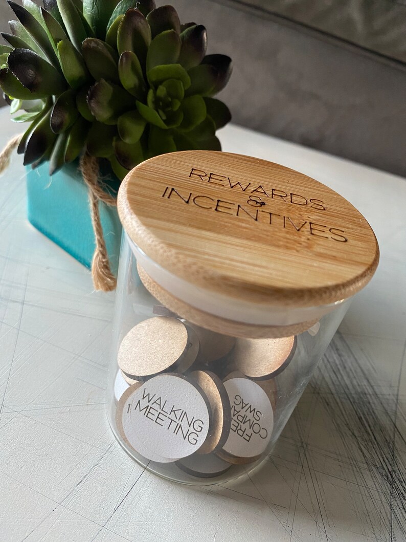 Employee Rewards & Incentives Token Jar Includes 25 Tokens - Etsy