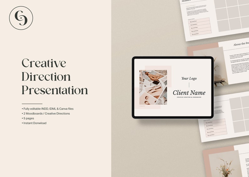 Creative Direction Presentation Template, Moodboard, Brand Direction ...