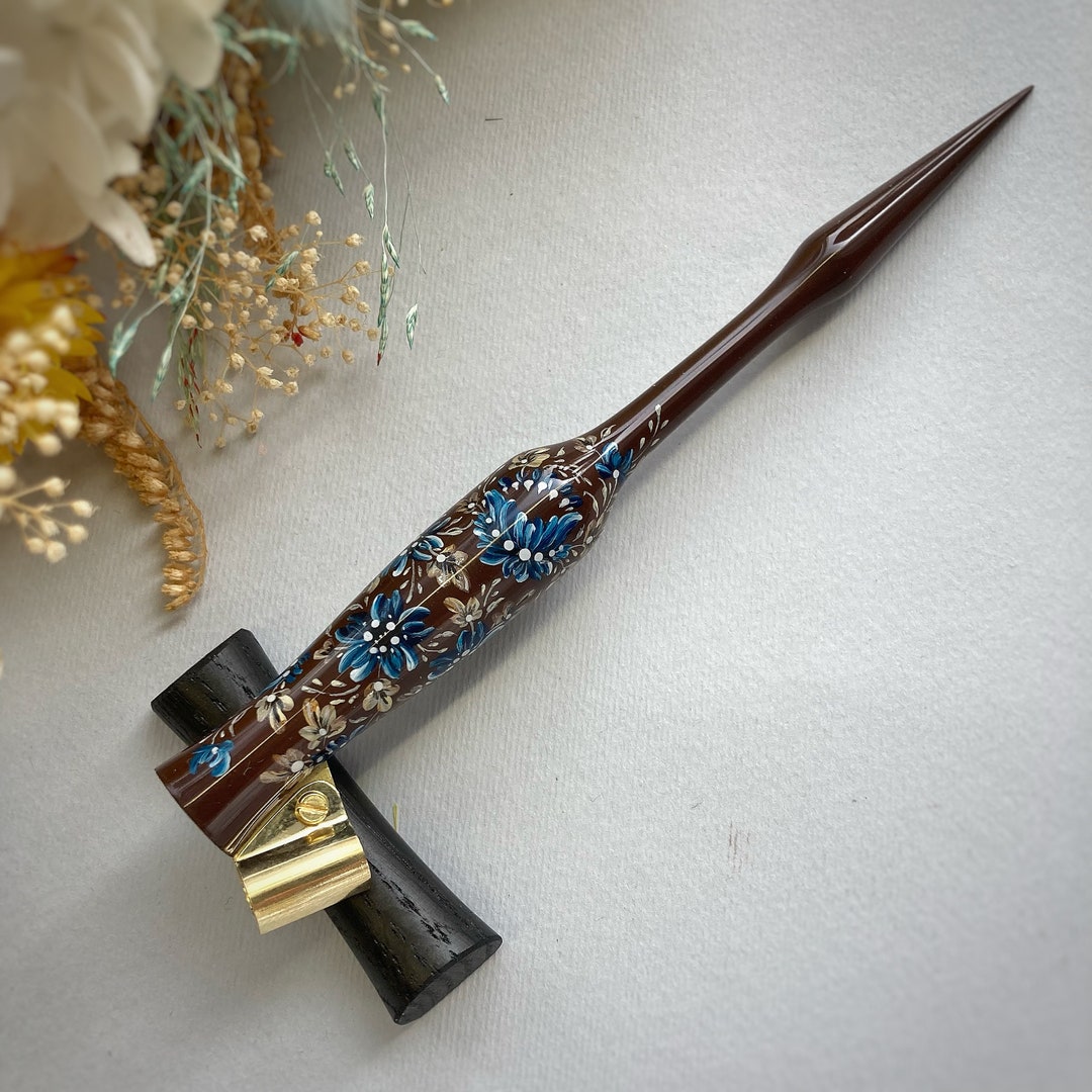 Oblique Calligraphy Pen Holder, Universal Flange, Cute Pen Holder ...