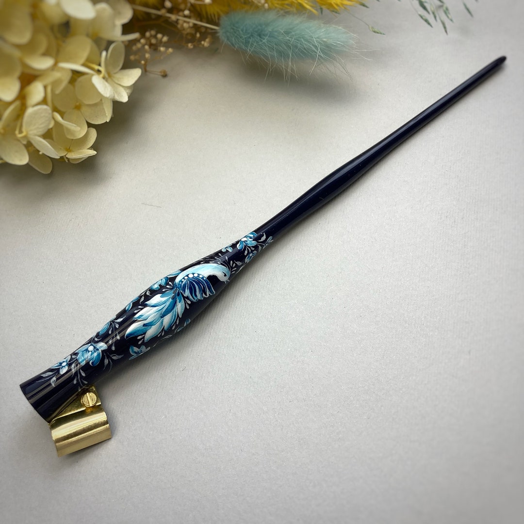 Oblique Calligraphy Pen Holder, Universal Flange, Cute Pen Holder ...