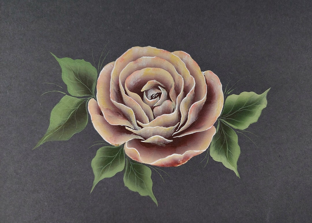 One Stroke Rose Tutorial, Video Tutorial, Paint Realistic Flowers ...