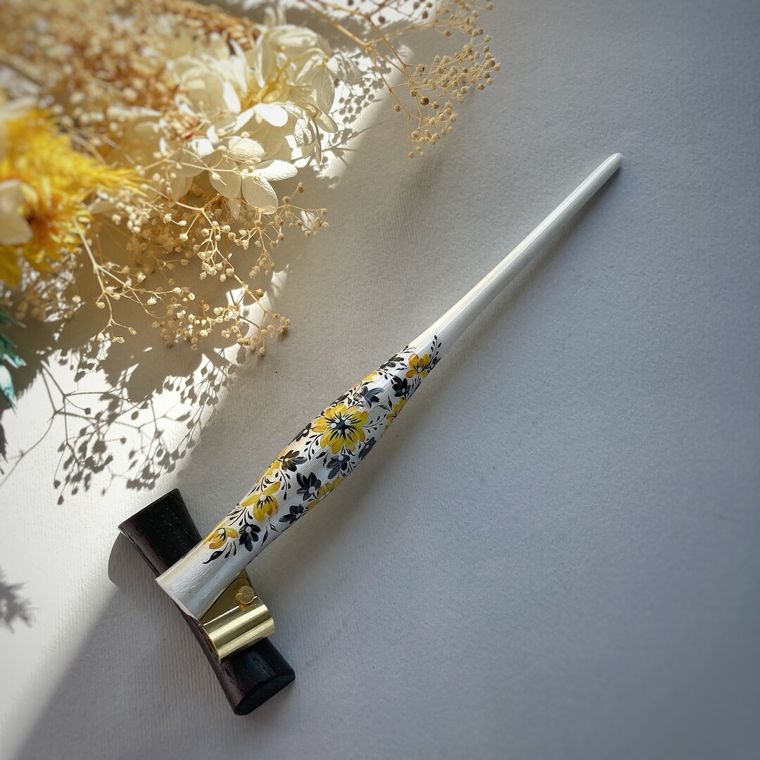 Oblique Calligraphy Pen Holder, Universal Flange, Cute Pen Holder ...