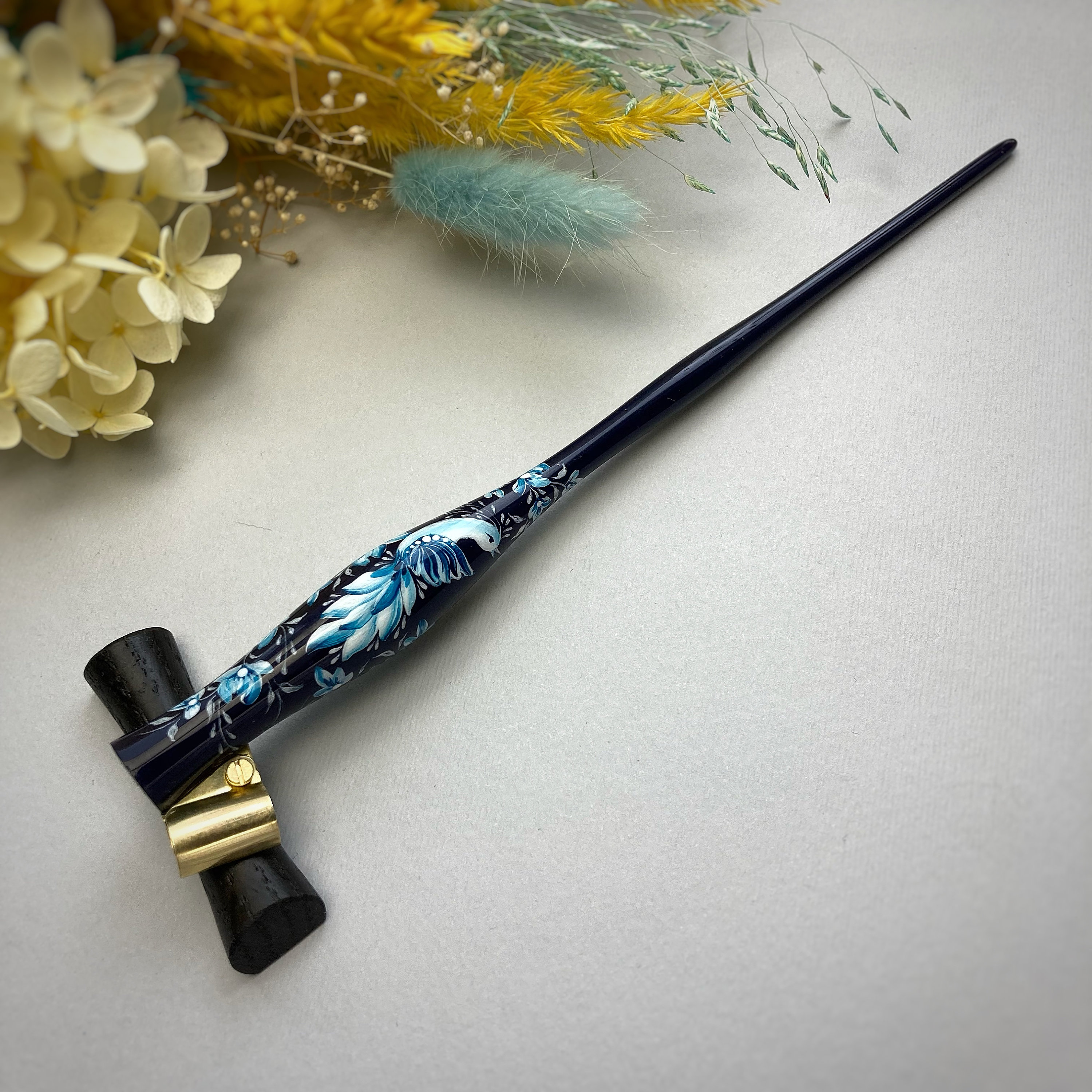 Oblique Calligraphy Pen Holder, Universal Flange, Cute Pen Holder ...