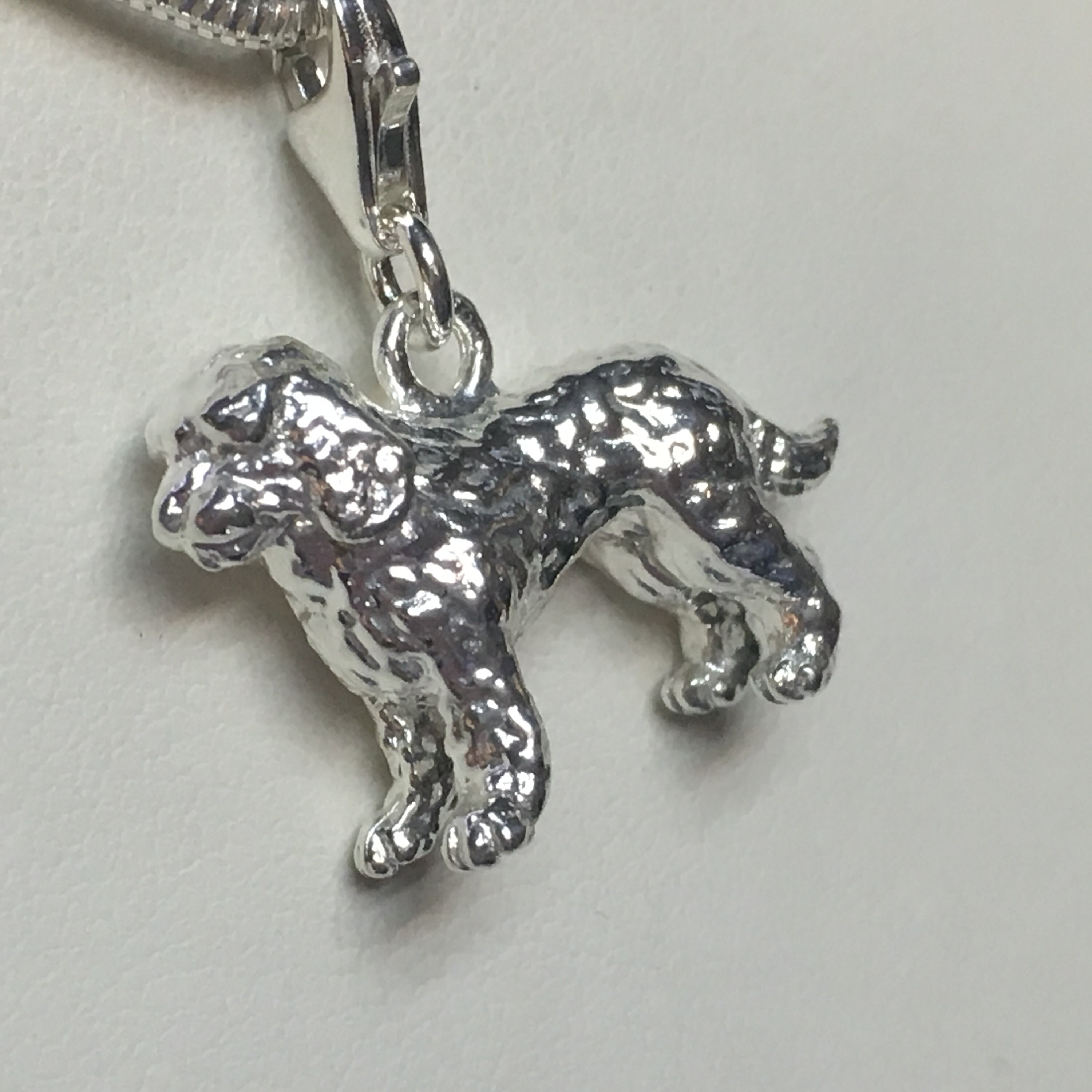 Sterling Silver Cockapoo Dog Charm Pendant - Etsy Ireland