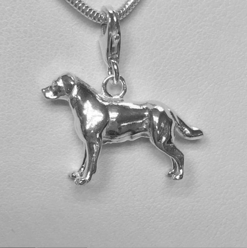 Labrador Silver Dog Charm - Etsy