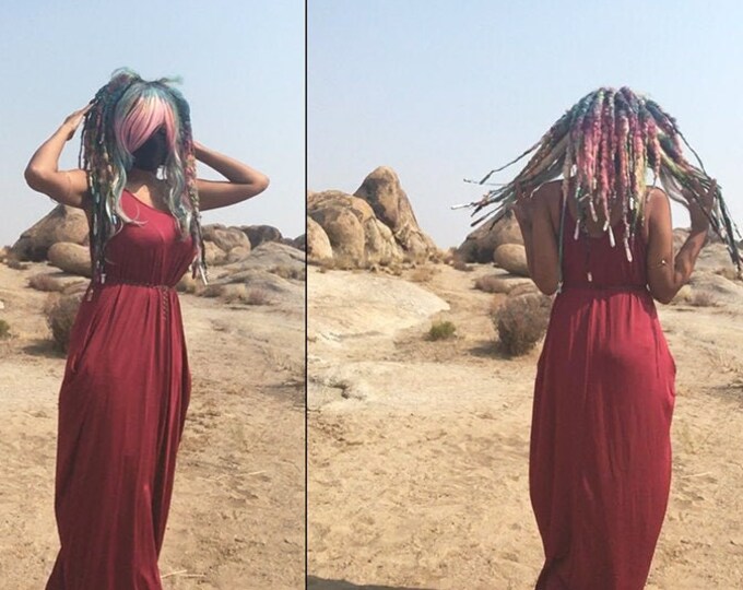 GEMSTONE TIPPED Crystal Embedded Full Dreadlock WIG Wrapped - Etsy