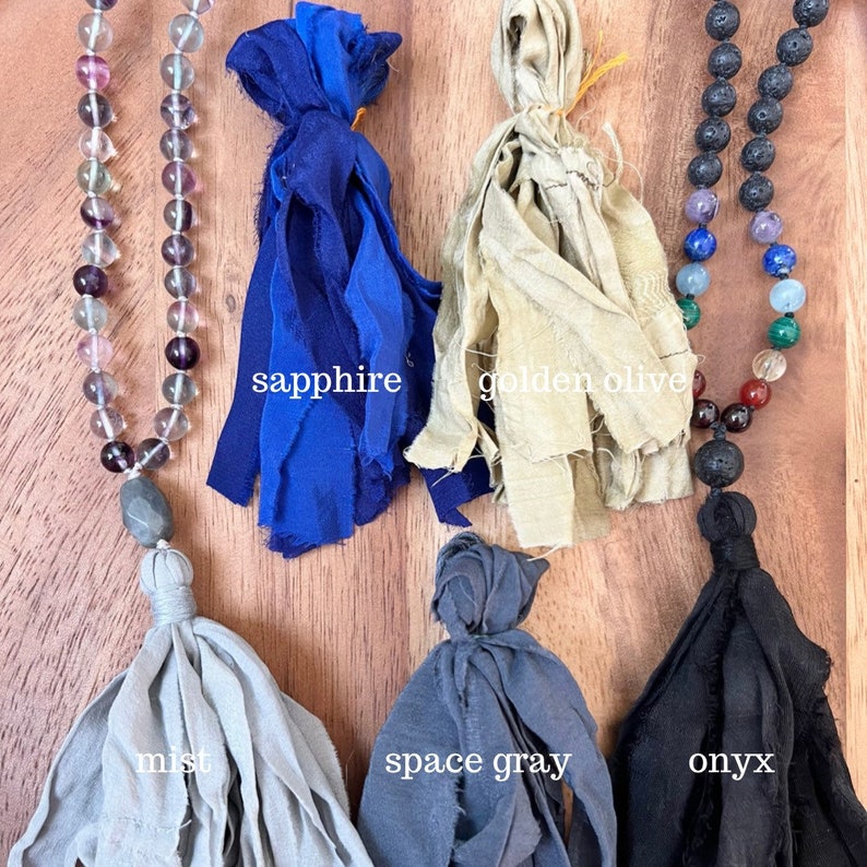 LAVA STONE DIY Mala Making Kit Yoga Necklace Make Your Own | Etsy