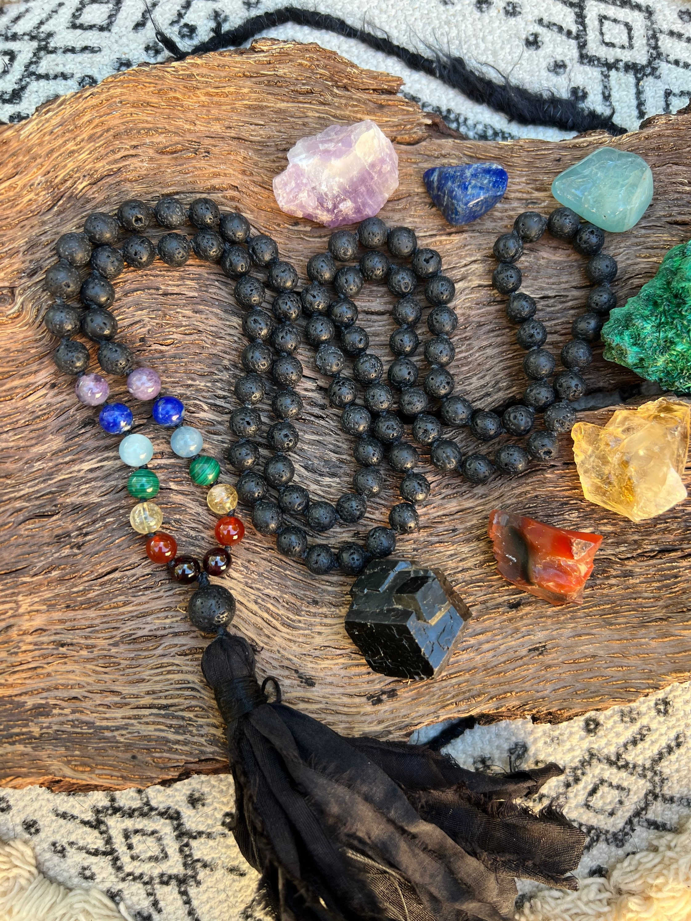 LAVA CHAKRA DIY Mala Making Kit Yoga Necklace Make Your Own | Etsy