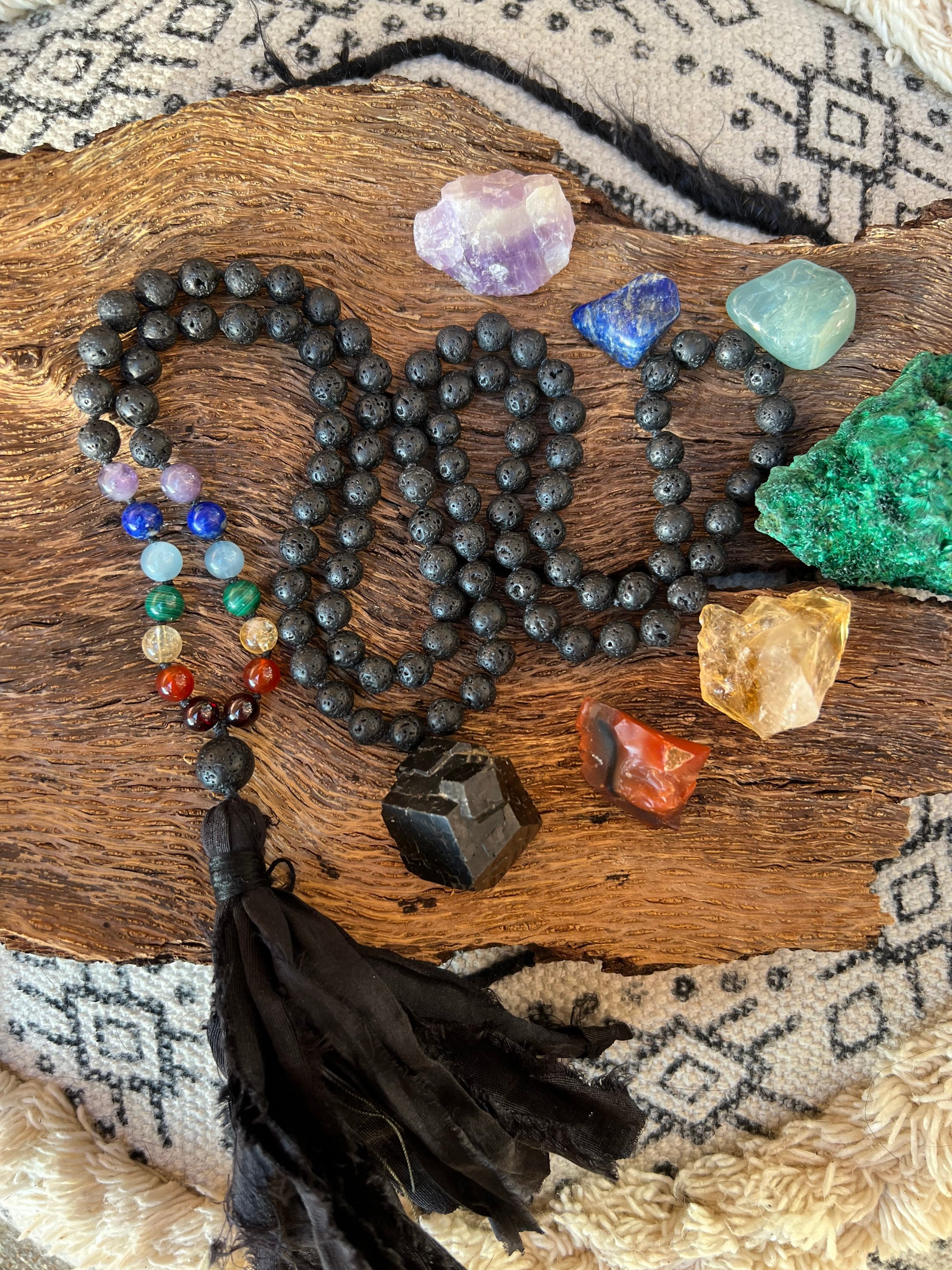 LAVA CHAKRA DIY Mala Making Kit Yoga Necklace Make Your Own | Etsy
