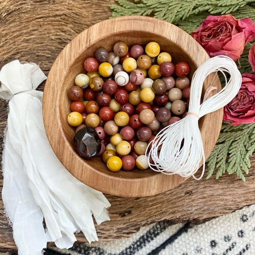 LAVA STONE DIY Mala Making Kit Yoga Necklace Make Your Own - Etsy