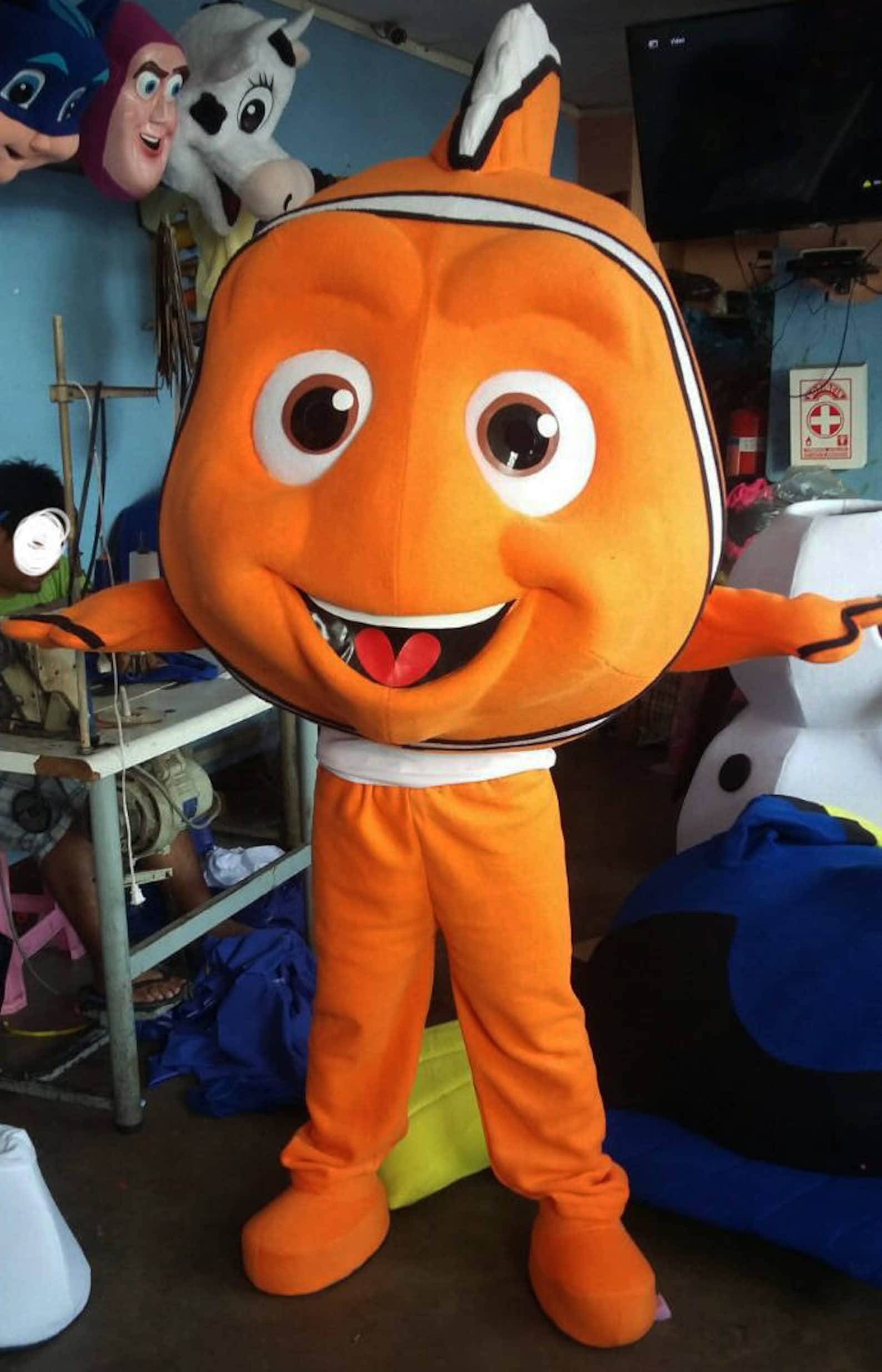Nemo Mascot Costume Adult Nemo Costume For Sale | Etsy