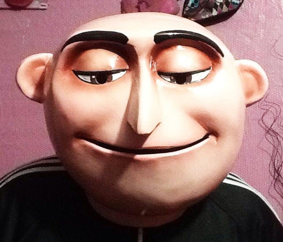 Gru Adult Costume Head Mask For Sale | Etsy
