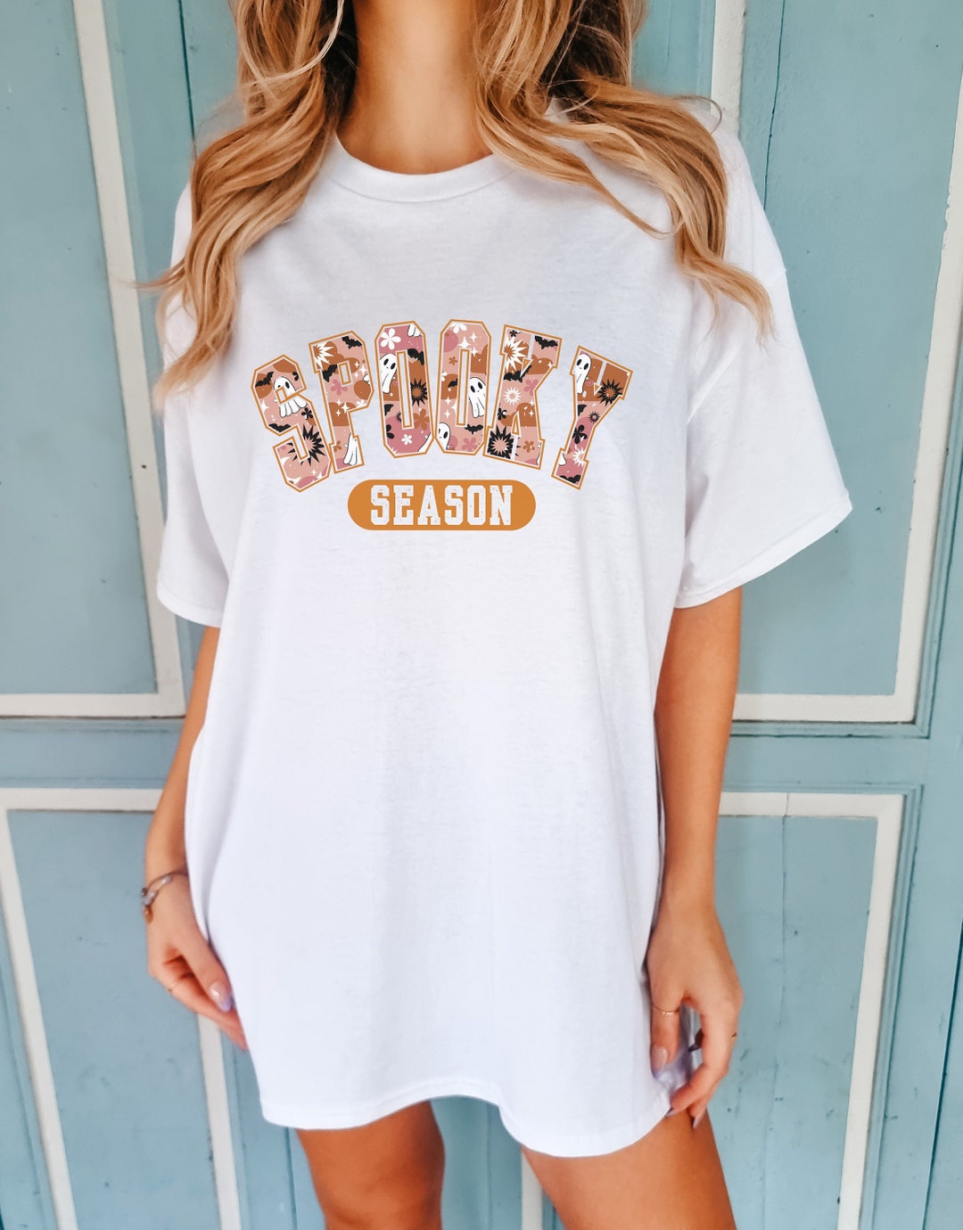 Comfort Colors® Retro Spooky Season Shirt, Groovy Halloween Shirt ...