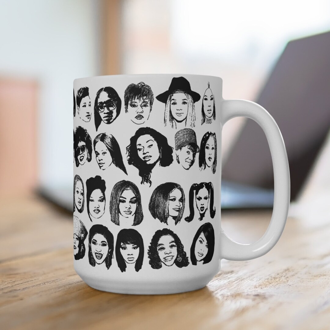 Hip Hop Queens Mug - Female Rappers Gift - Rap Divas Coffee Cup ...