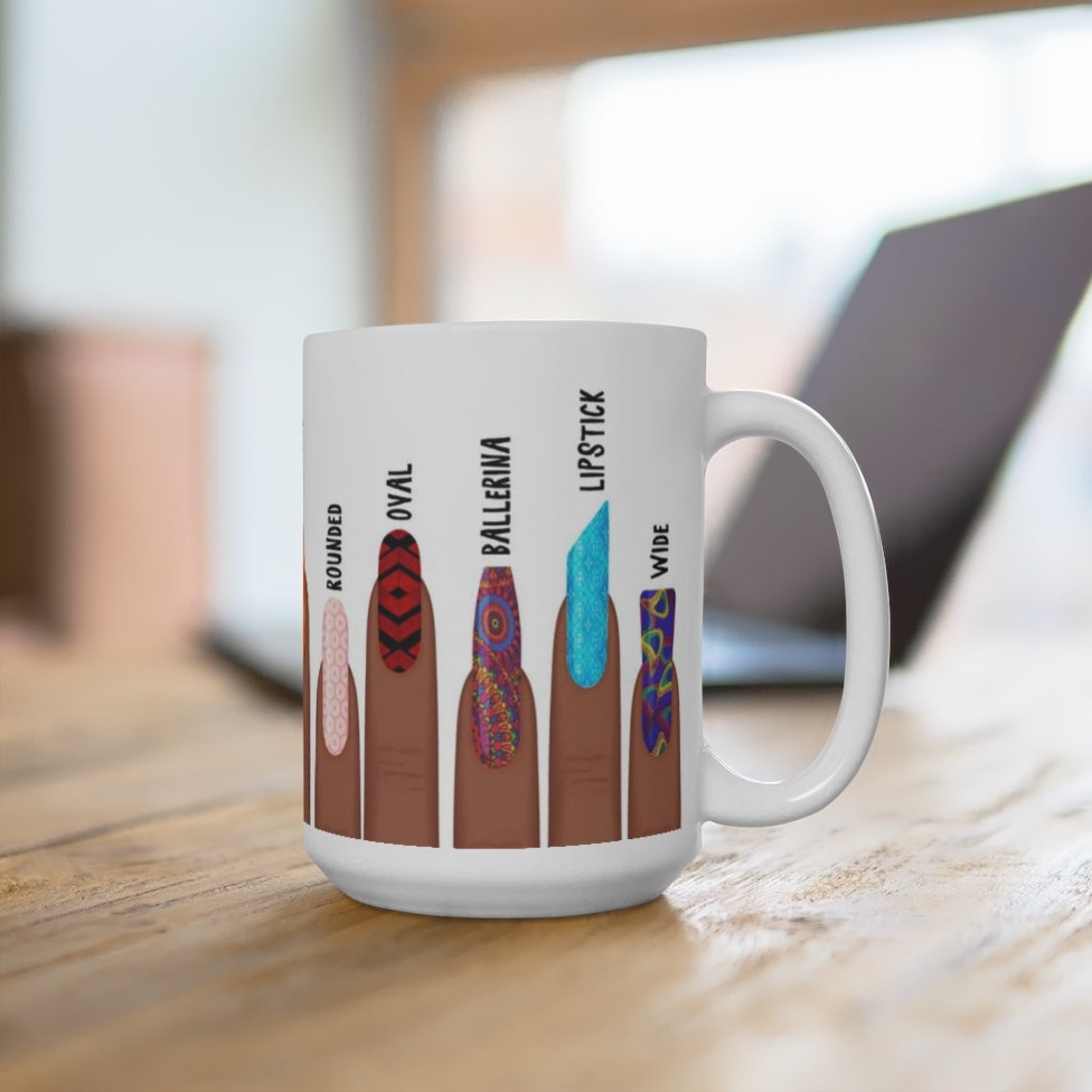 Nail Tech Mug African American Nail Design Art Black | Etsy