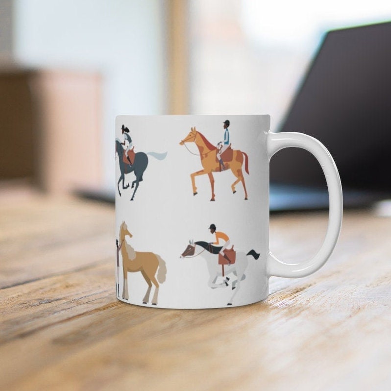 Horseback Riders Mug African American Mugs Horse Art - Etsy