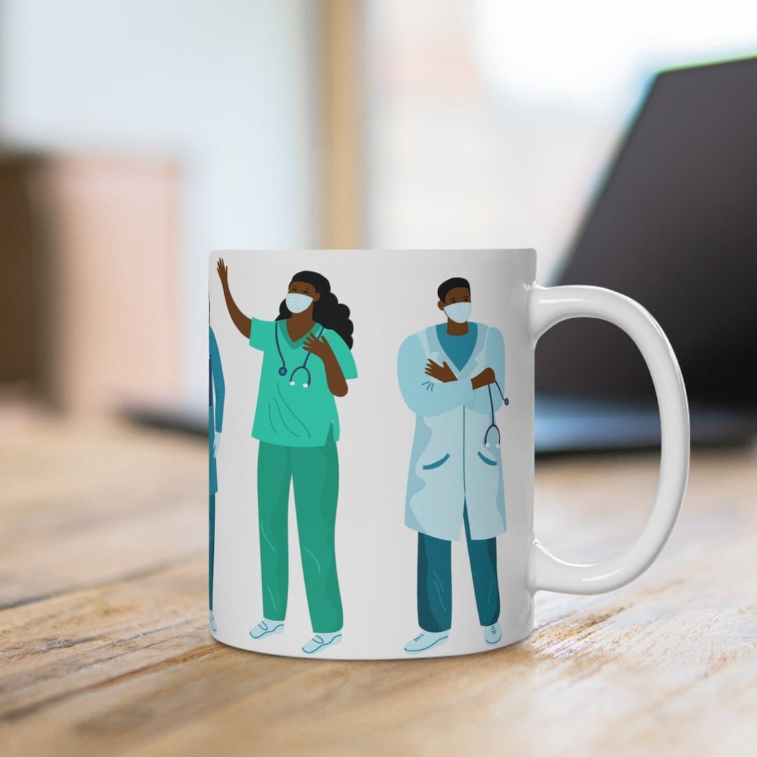 Black Doctors Mug Brown Skin Surgeons Med Professional Hospital Staff ...