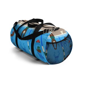 Swimming Pool Duffel Bag - Pool Bag - African American Swimmers - Black ...