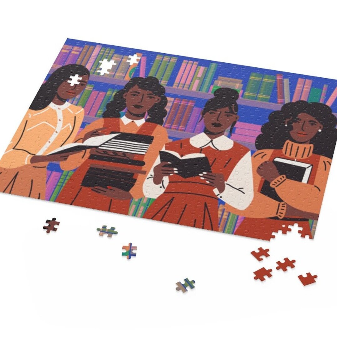 Brown Girls Read Puzzle - African American - Black Educators - Bookish ...
