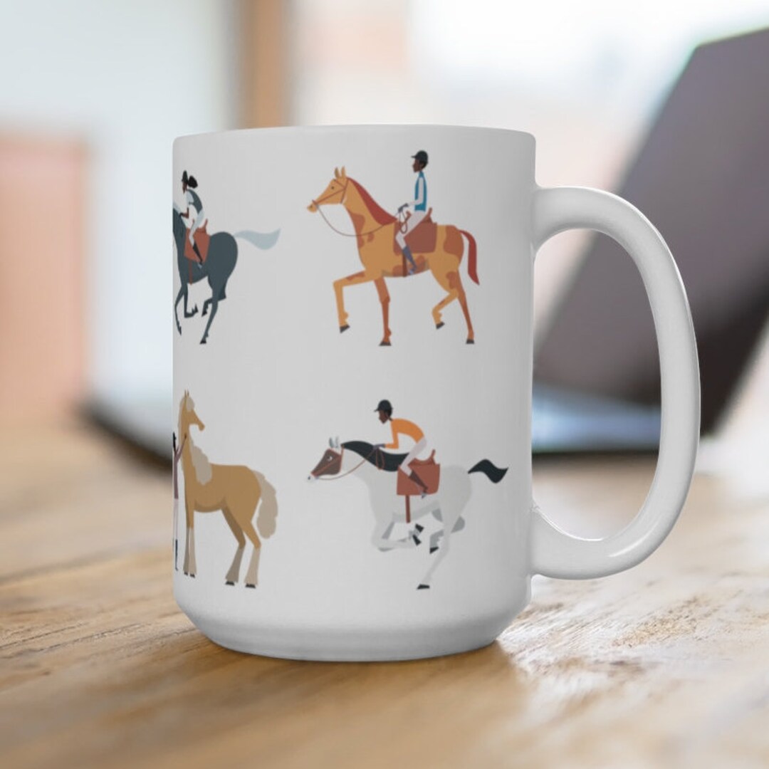 Horseback Riders Mug African American Mugs Horse Art - Etsy