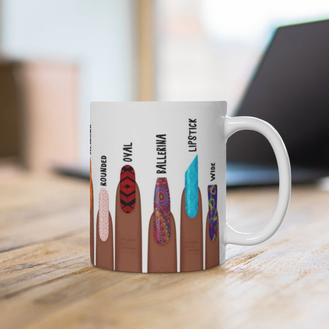 Nail Tech Mug African American Nail Design Art Black Women Art Black ...