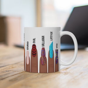 Nail Tech Mug African American Nail Design Art Black Women Art Black ...