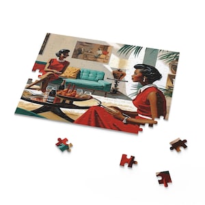 Melanin Ladies Puzzle - African American - Jigsaw Puzzles - Retro Vibe ...