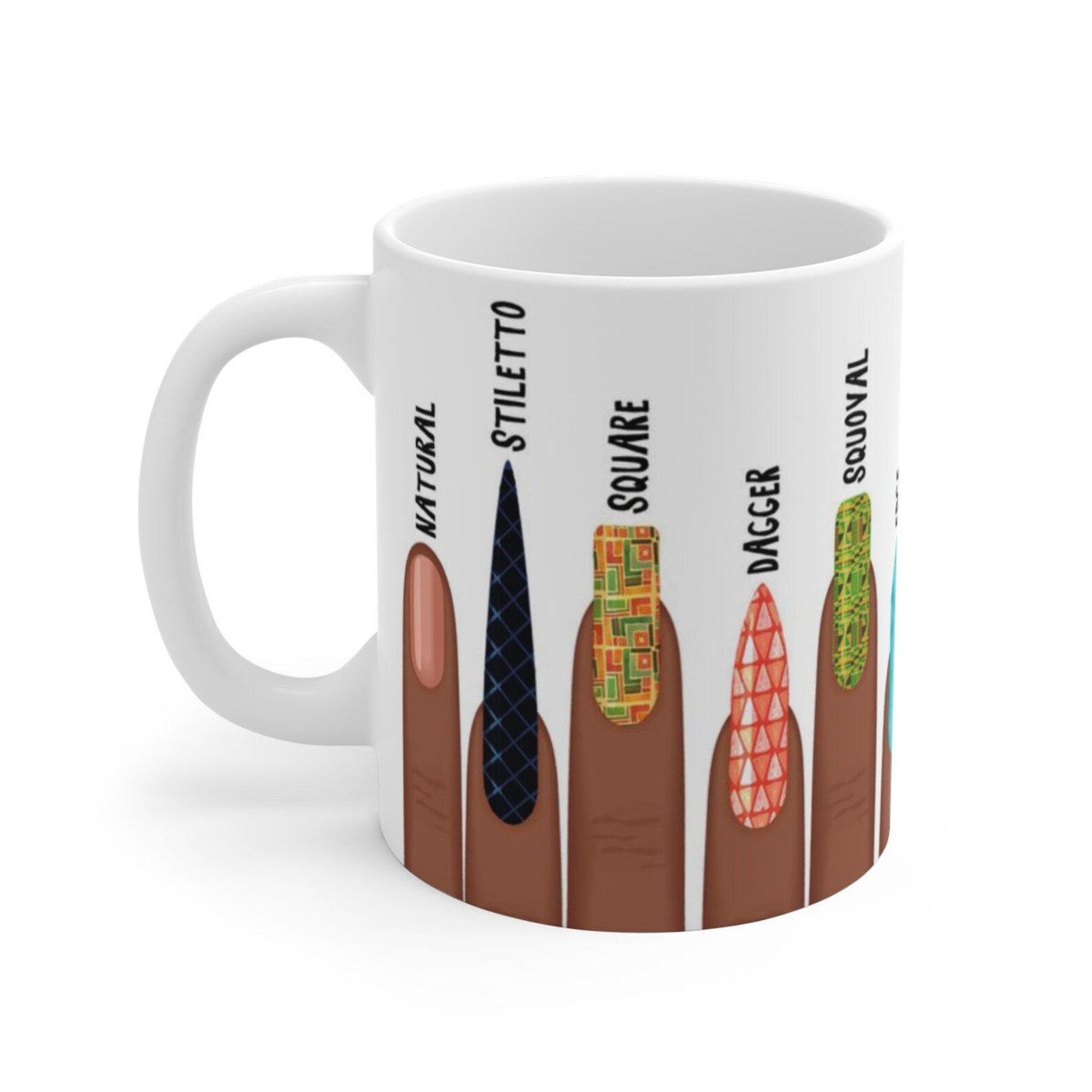 Nail Tech Mug African American Nail Design Art Black | Etsy