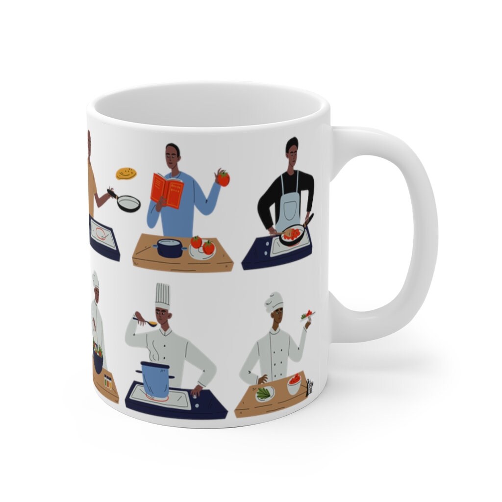 Black Men Cook Mug Black Chefs African American Mugs | Etsy