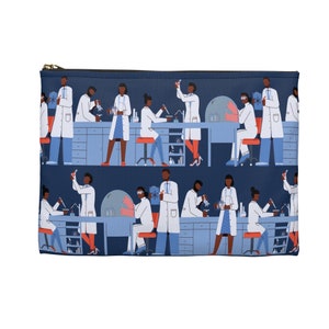 Black Scientists Pouch African American Zipper Bag Small Travel ...