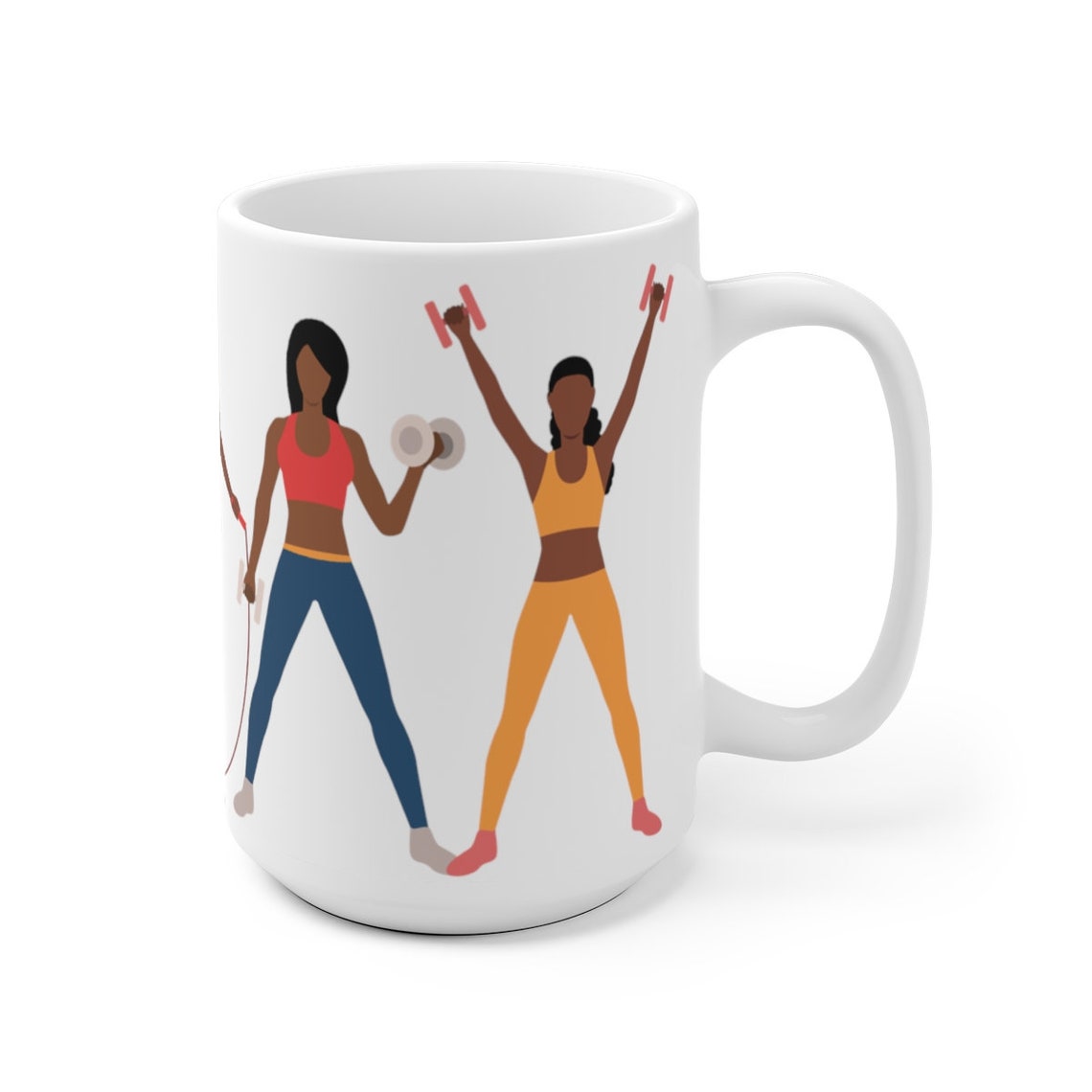 Black Women Workout Mug Black Girl Fitness African | Etsy