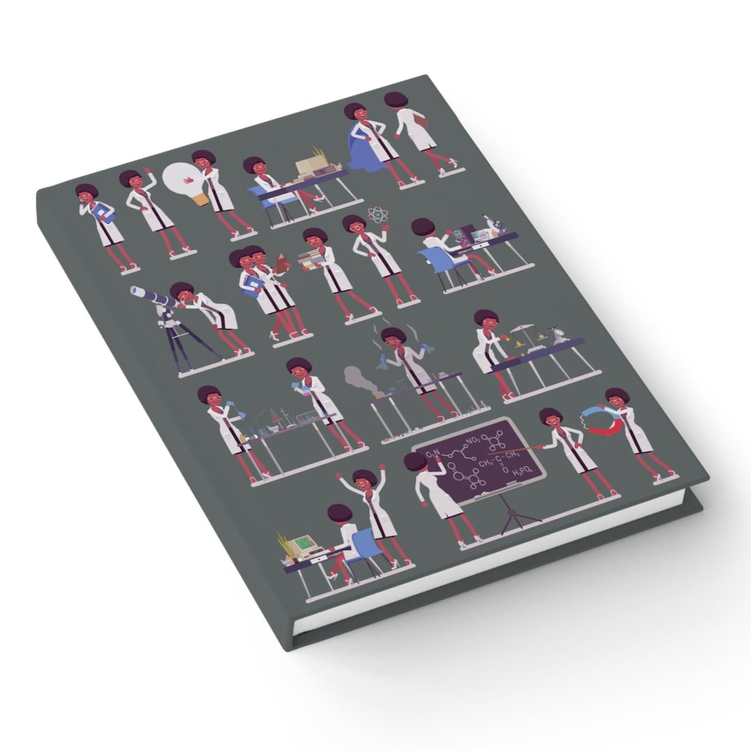 Scientist Journal - Black Women Scientists - STEM Gifts - Black Woman ...