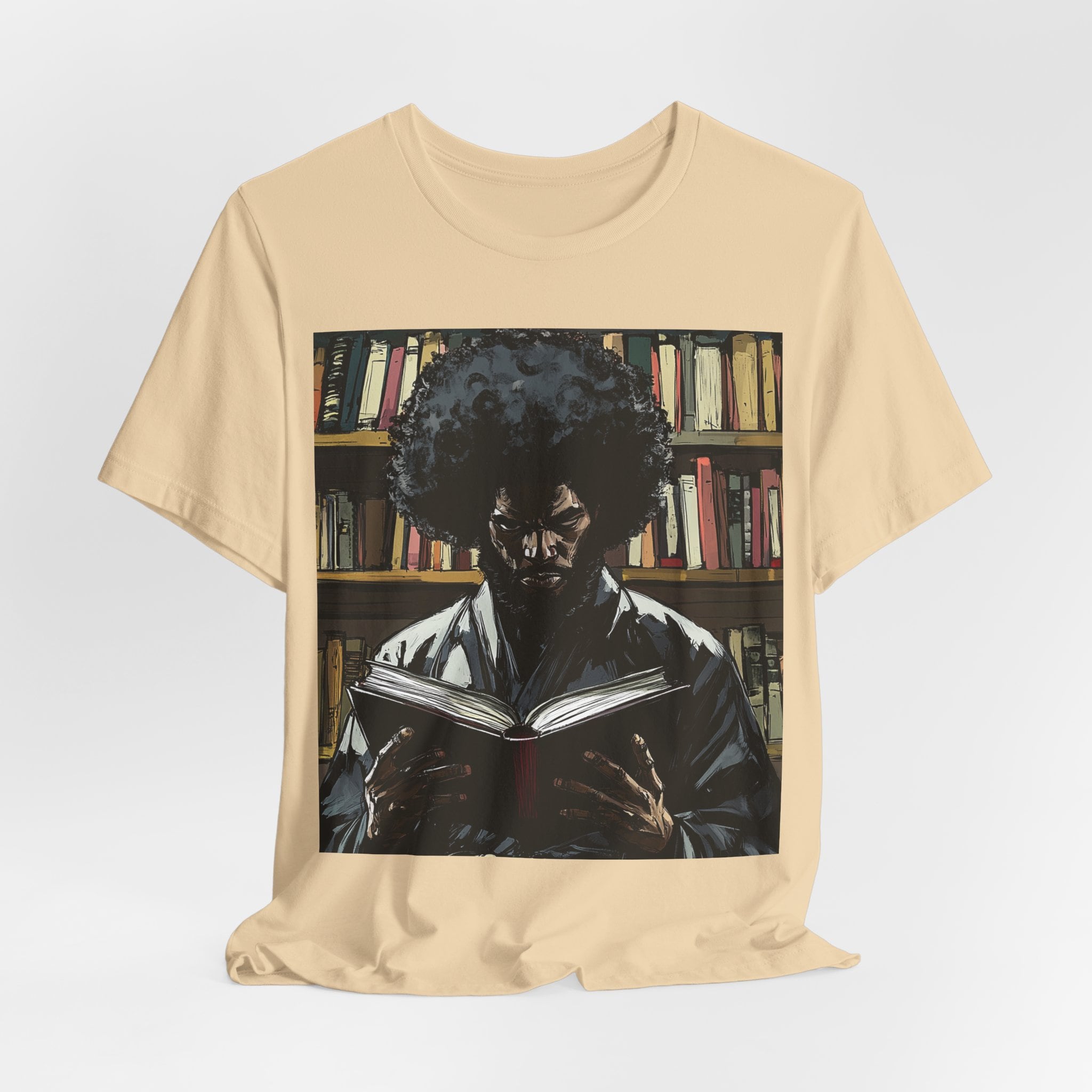 Afro Samurai Scholar T-shirt: Black Man Reading - Bookish Nerd Tee - Etsy