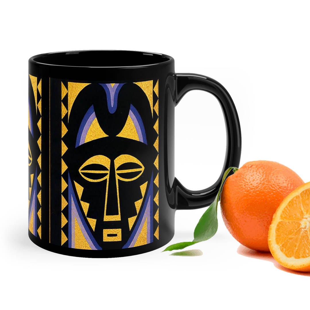 African Inspired Mug Black Owned | Etsy