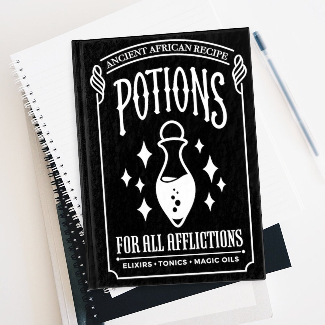 African Potions Journal Ruled Line African American - Etsy