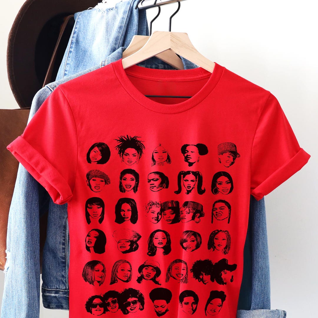 Female Rappers Tee: Hip Hop Rhyme Queens - Black Music History - Etsy