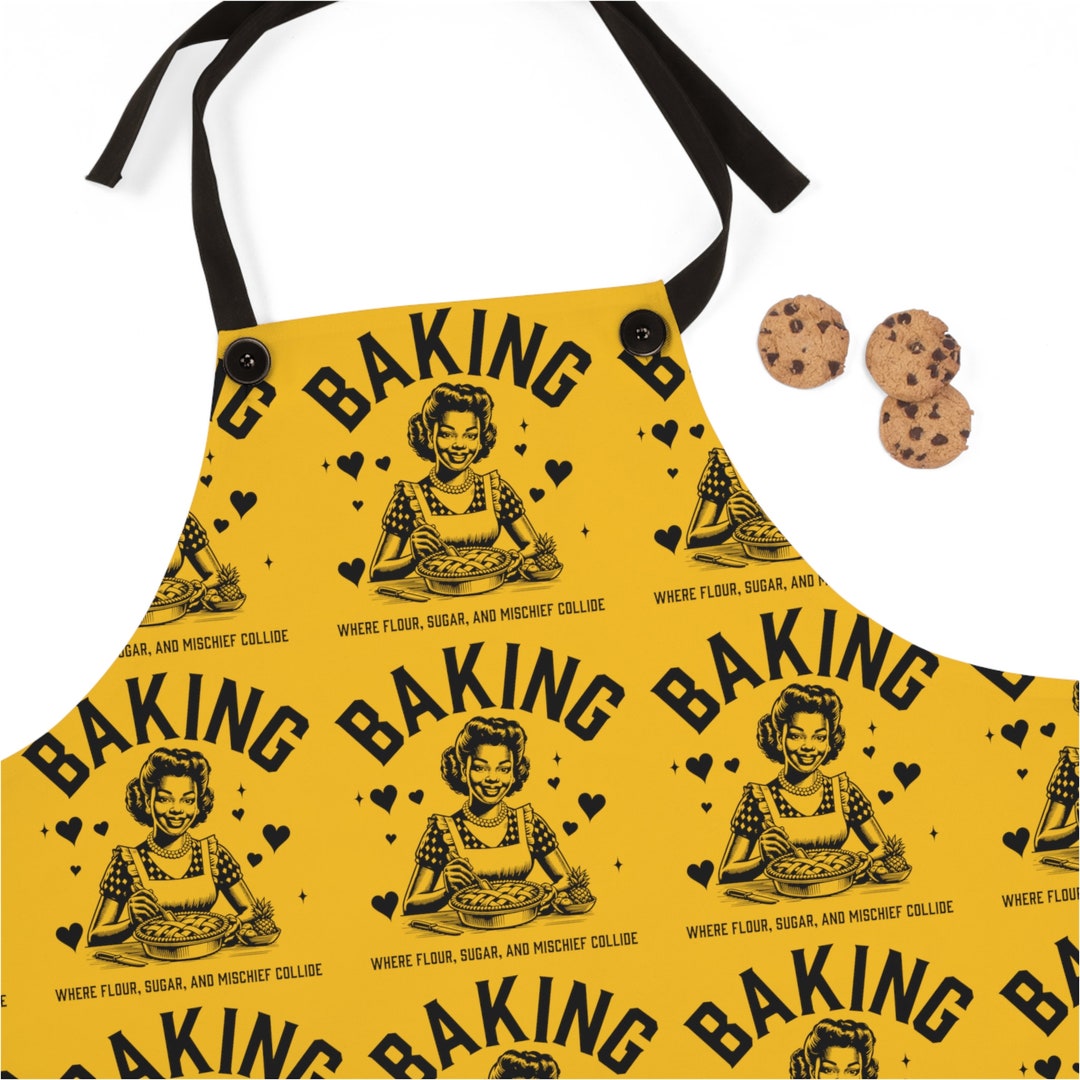 Black Women Bake Apron - African American - Kitchen Apron - Pastry Chef ...