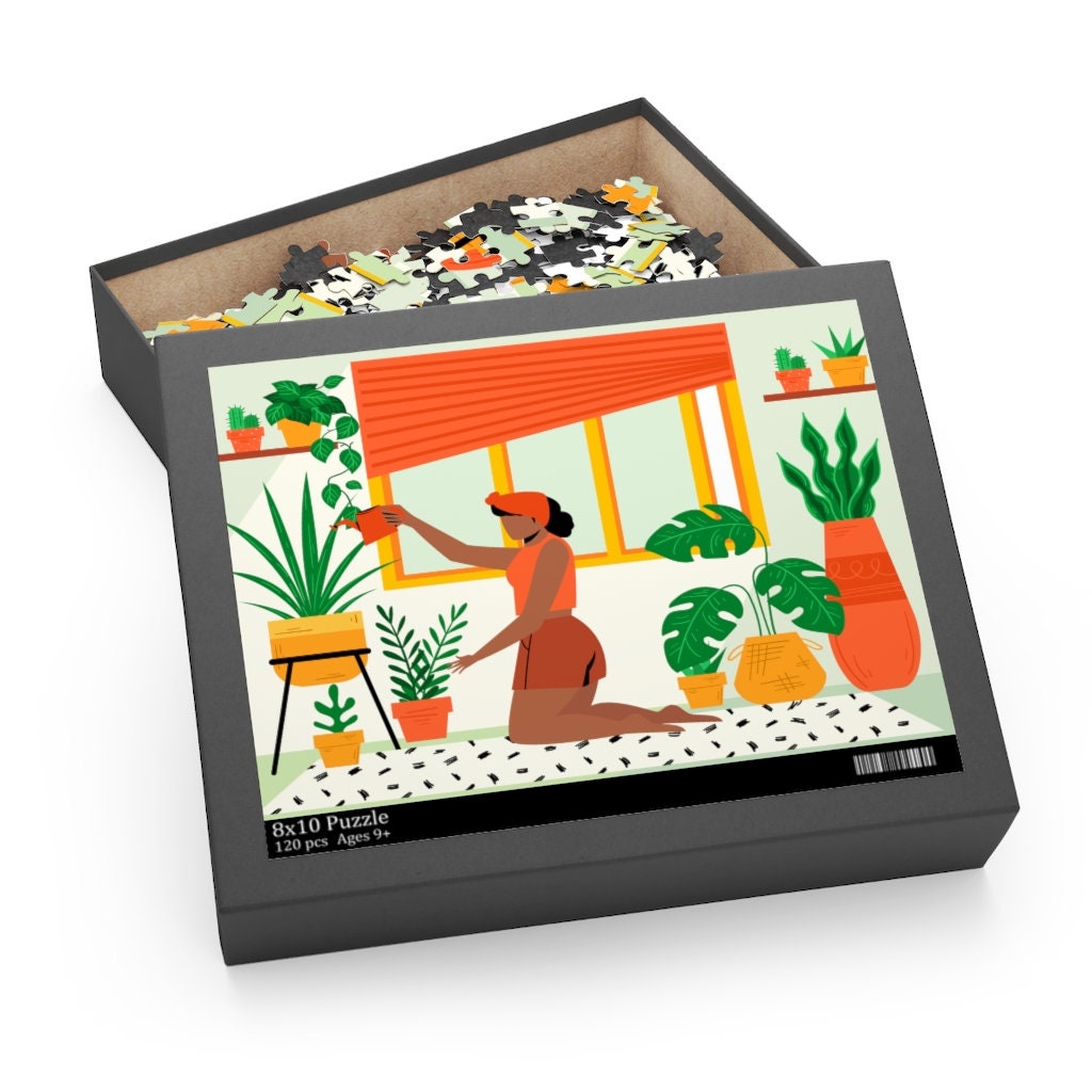 Plant Lover Puzzle Indoor Garden Jigsaw Puzzles Potted - Etsy